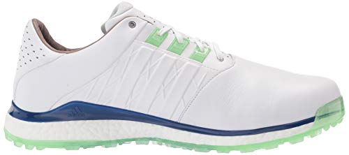 adidas mens Eg4871 Golf Shoe, Ftwr White/ Teal Royal Blue/ Glory Mint, 10 US