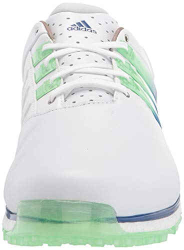 adidas mens Eg4871 Golf Shoe, Ftwr White/ Teal Royal Blue/ Glory Mint, 10 US