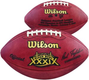 sports memorabilia - super bowl xxxix wilson official game football - nfl balls