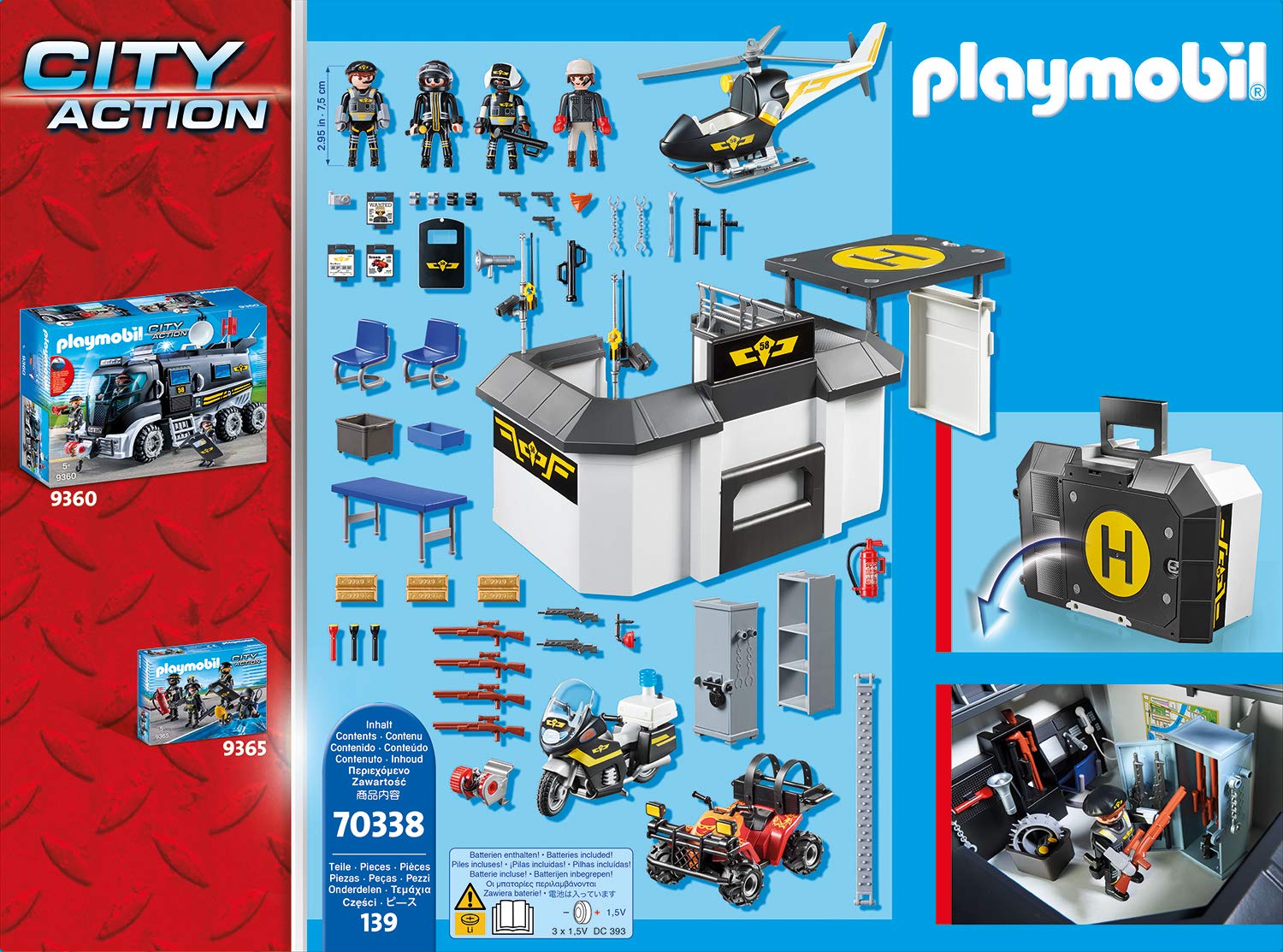 Playmobil Take Along Tactical Unit Headquarters