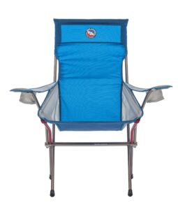 big agnes big six armchair - high & wide luxury camp chair, blue/gray