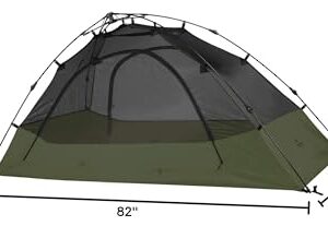 TETON Sports Vista 2 Quick Tent; 2 Person Dome Camping Tent; Easy Instant Setup, Green