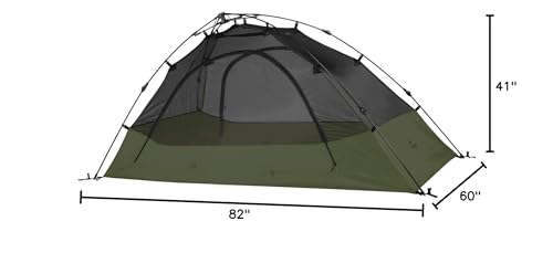 TETON Sports Vista 2 Quick Tent; 2 Person Dome Camping Tent; Easy Instant Setup, Green