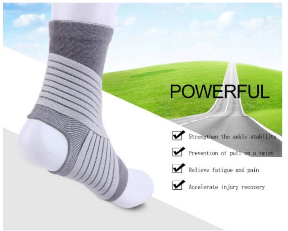 Ankle Brace, for Running, Arthritis, Pain Relief, Arch Support, Sports Injuries and Recovery, Adjustable Breathable Nylon Elastic Material Anti-Sprain Ankle Protector Fits All Men Women