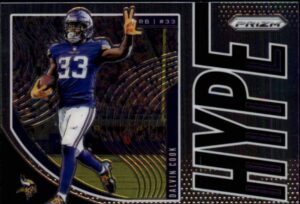 2019 painin prizm hype #14 dalvin cook minnesota vikings official nfl football trading card in raw (nm or better) condition