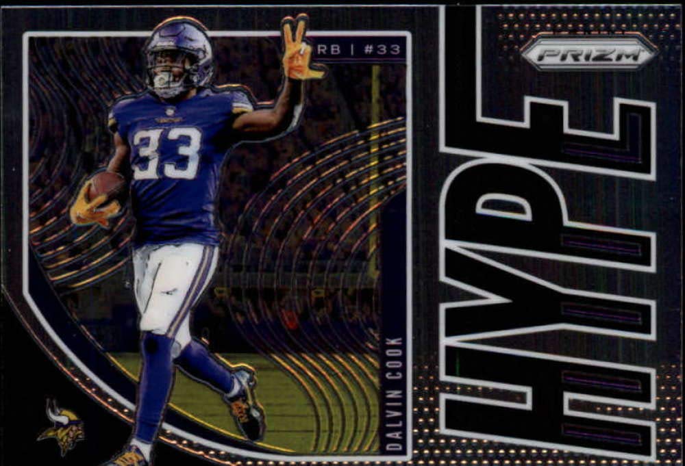 2019 Painin Prizm Hype #14 Dalvin Cook Minnesota Vikings Official NFL Football Trading Card in Raw (NM or Better) Condition