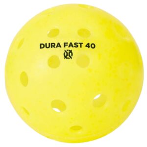 dura fast 40 pickleballs | outdoor pickleball balls | yellow | pack of 6 | usapa approved and sanctioned for tournament play, professional perfomance