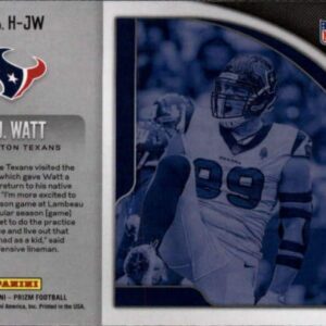 2019 Painin Prizm Hype #5 J.J. Watt Houston Texans Official NFL Football Trading Card in Raw (NM or Better) Condition