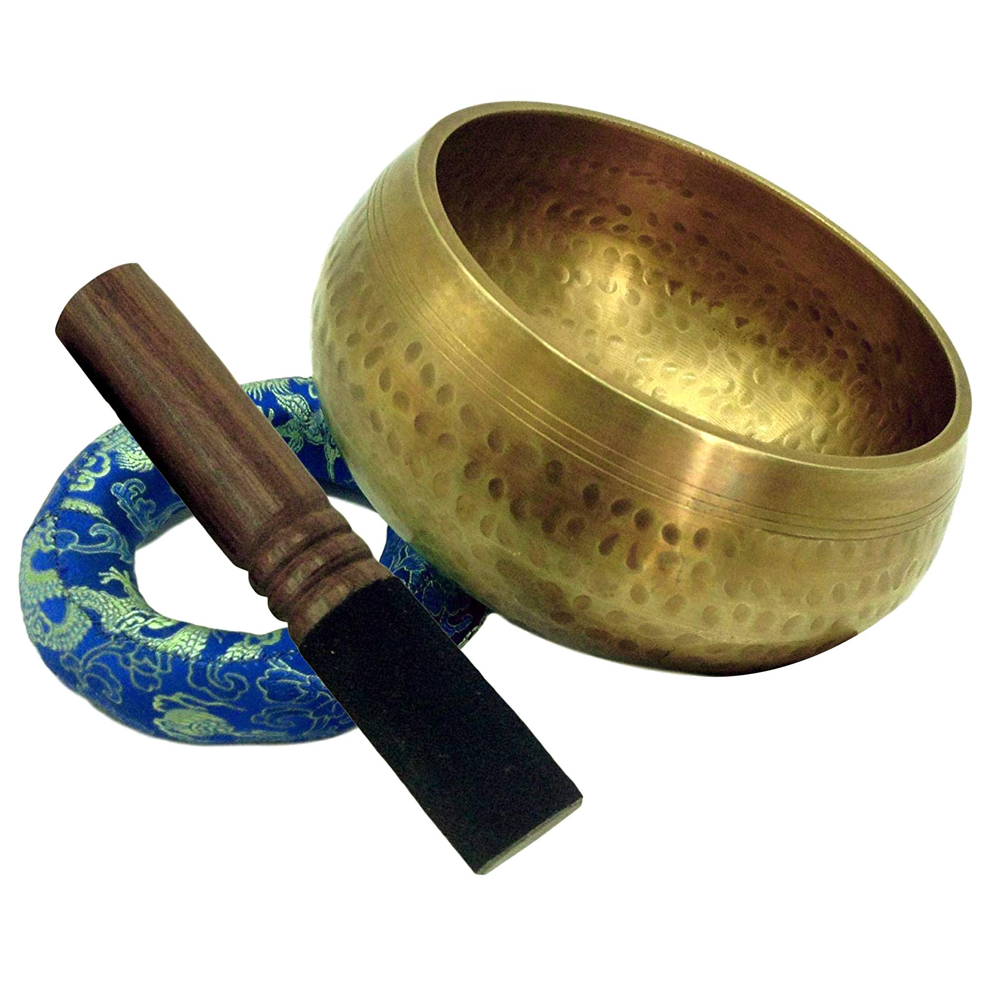 Unitedprime Meditation Bowl Professional Quality Hand Hammered Tibetan Singing Bowl Seven Metals Musical Instrument Healing