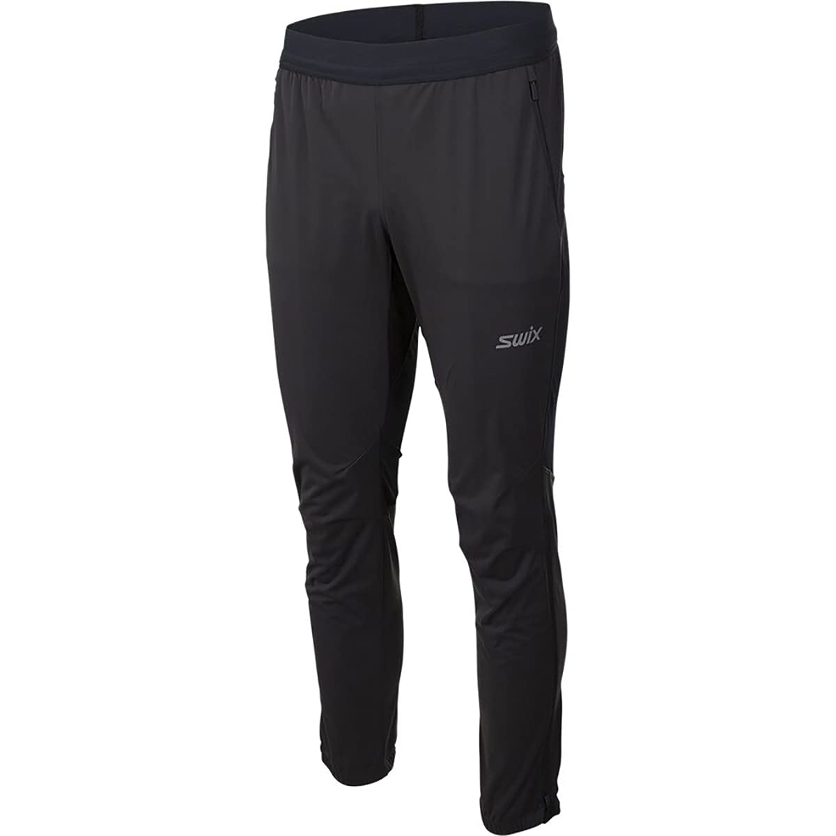 Swix Men's Cross Classic Layout Stretch Softshell Ski Pants, Phantom/Black, Large