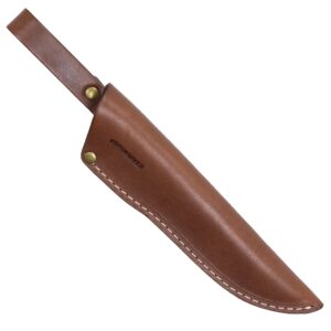 bps knives belt knife sheath - leather sheath for fixed blade knife - outdoor, hunting, bushcraft, camping fixed blade knives - leather case with belt loop clip