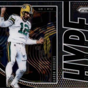 2019 Prizm NFL Hype #4 Aaron Rodgers Green Bay Packers Official Panini Football Trading Card