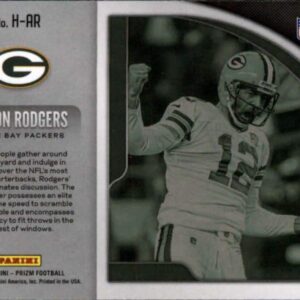 2019 Prizm NFL Hype #4 Aaron Rodgers Green Bay Packers Official Panini Football Trading Card