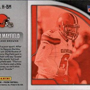 2019 Prizm NFL Hype #11 Baker Mayfield Cleveland Browns Official Panini Football Trading Card