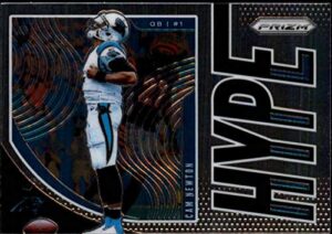 2019 prizm nfl hype #2 cam newton carolina panthers official panini football trading card