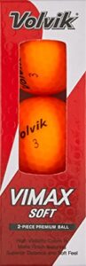 volvik unisex adult multi golf ball, orange, dozen us