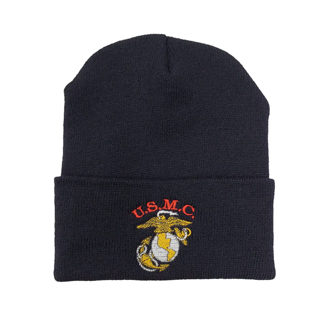 Marines Marine Corps EGA Cuffed Beanie Hat Cap WCAP030 c