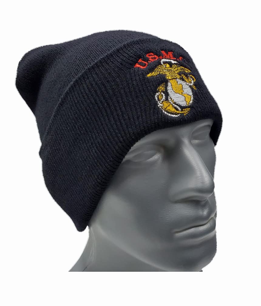 Marines Marine Corps EGA Cuffed Beanie Hat Cap WCAP030 c