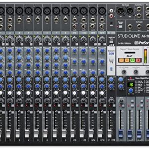 PreSonus StudioLive AR16c 18-Channel USB-C Hybrid Digital/Analog Performance Mixer, Unpowered