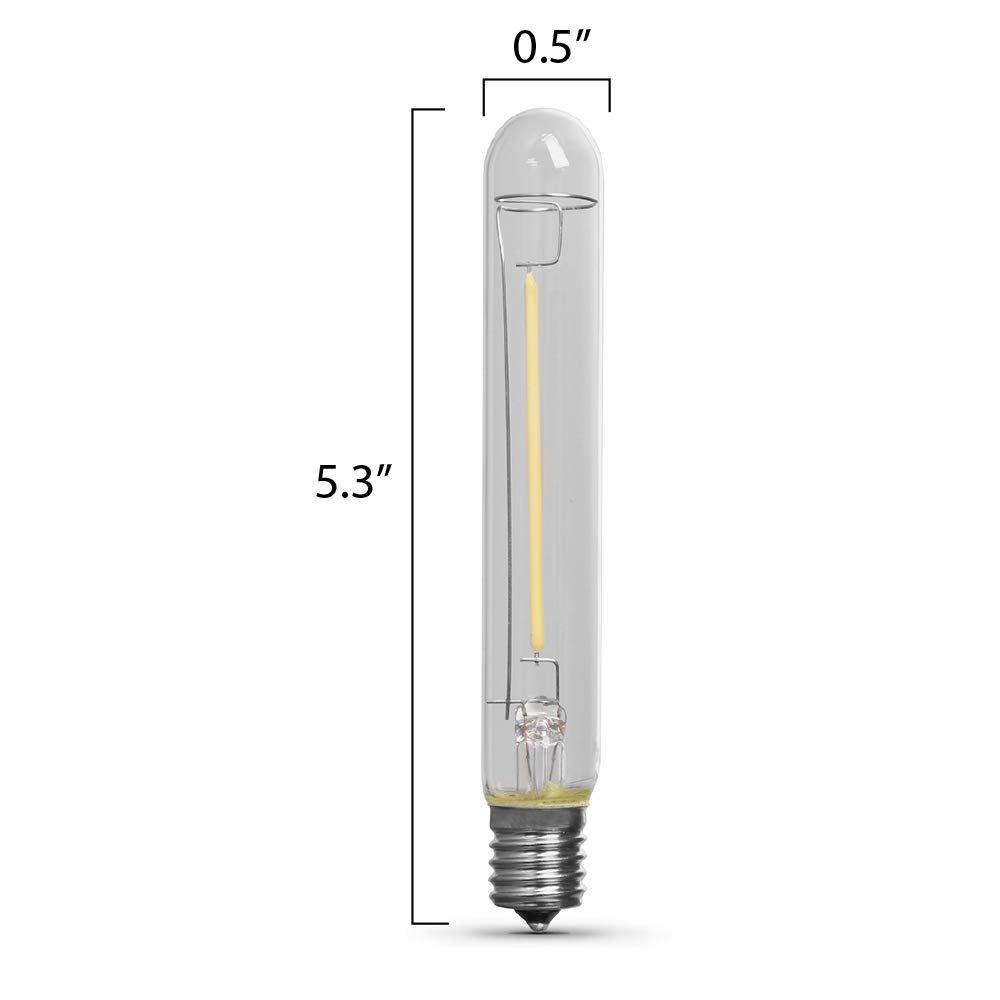 Feit Electric BP20T61/2/SU/LED/6 20-Watt EQ Non-DM E17 Base T6.5 Specialty LED Light Bulb, 6-Pack