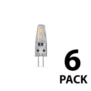 Feit Electric BP10G4/830/LED/6 10-Watt EQ DM G4 Base Capsule Specialty LED Light Bulb, 6-Pack