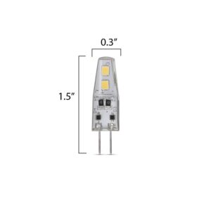 Feit Electric BP10G4/830/LED/6 10-Watt EQ DM G4 Base Capsule Specialty LED Light Bulb, 6-Pack