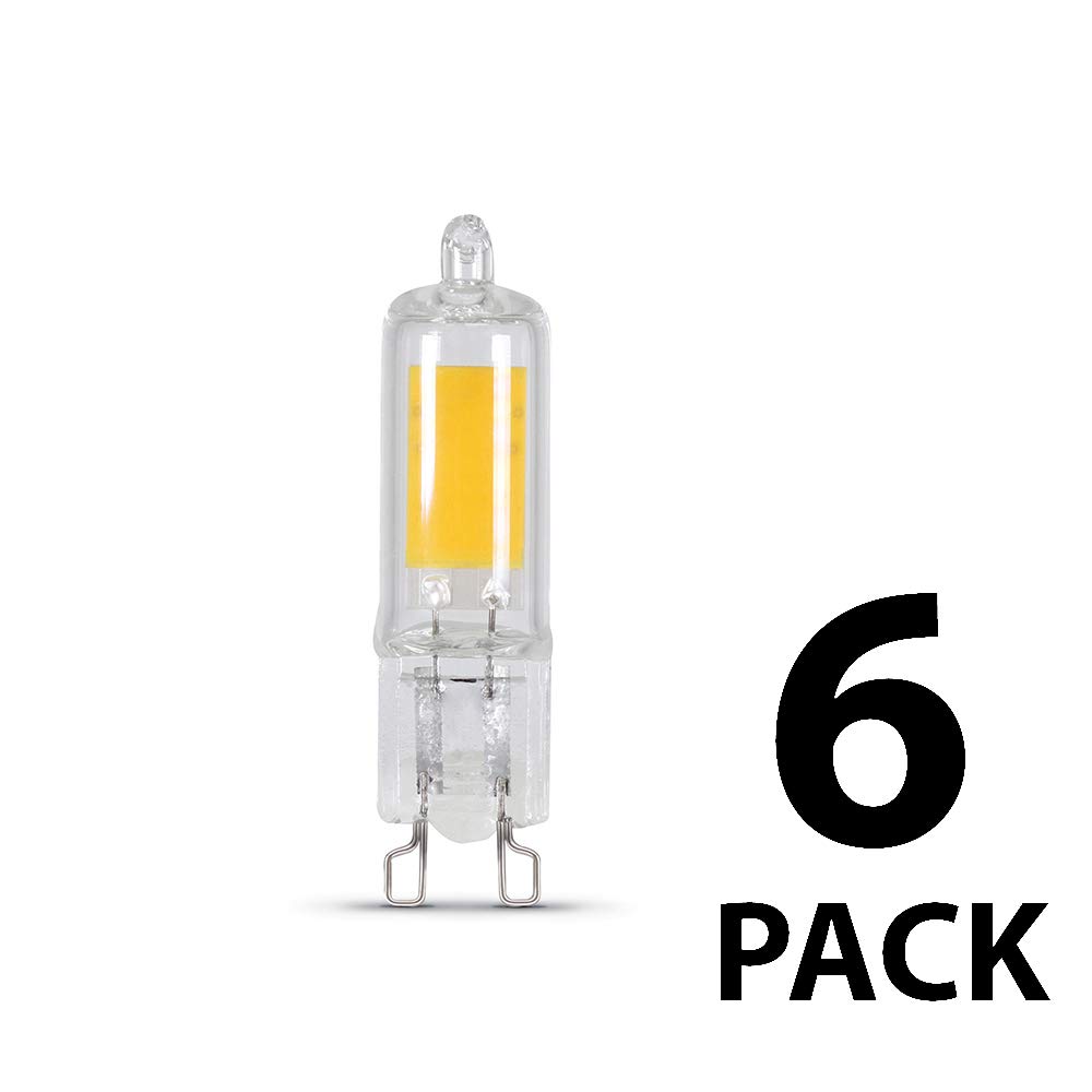 Feit Electric BP35G9/830/LED/6 35-Watt EQ DM G9 Base T4 Specialty LED Light Bulb, 6-Pack