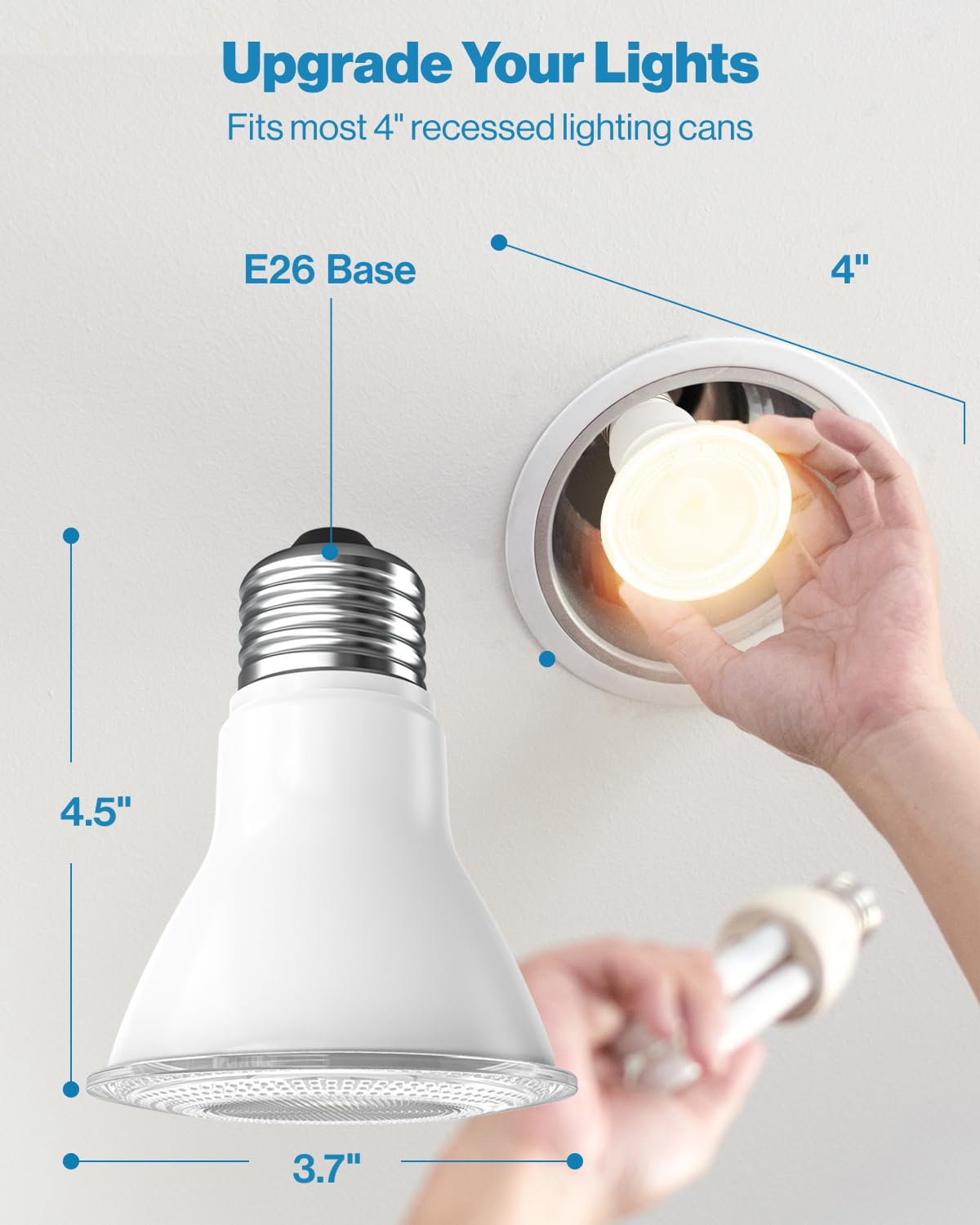 Sunco 4 Pack PAR30 LED Bulbs, Flood Light Outdoor Indoor CRI90 75W Equivalent 11W, Dimmable, 3000K Warm White, 850 Lumens, E26 Base, Wet-Rated, Super Bright, IP65 Waterproof - UL