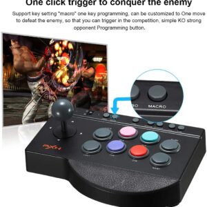 PXN Arcade Stick PC Joystick 0082 Fight Stick Turbo and Macro Function Arcade Fight Stick Turbo Macro USB Connection for PC,PS4,PS3,Xbox Series X|S, Xbox One