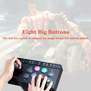 PXN Arcade Stick PC Joystick 0082 Fight Stick Turbo and Macro Function Arcade Fight Stick Turbo Macro USB Connection for PC,PS4,PS3,Xbox Series X|S, Xbox One