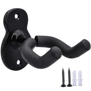 guitar wall mount hanger acoustic electric bass guitar wall hook black metal holder