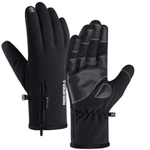 y&r direct mens winter gloves -30℉windproof waterproof touch screen gloves for outdoor work (large)