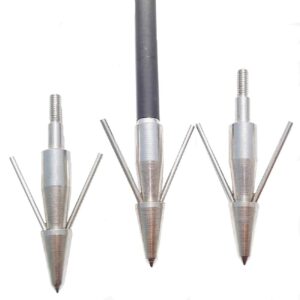 sharrow archery bow fishing arrowheads shooting fishing broadheads arrow points hunting tips 6pcs/12pcs (silver, 12pcs)