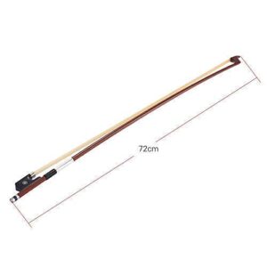 AMZZ Superior Brazilwood Violin Bow 4/4 for Intermediate and Advance Students, Well Balanced Handmade Bow with Ebony Frog and White Horse Hair.