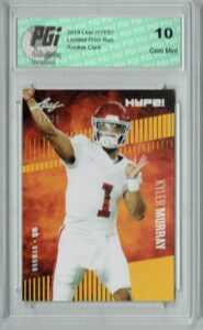 @ kyler murray 2019 leaf hype! #22 sp, only 25 made rookie card pgi 10 - unsigned college cards