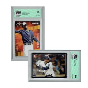 fernando tatis jr. 2019 topps, 2018 leaf hype! 1 of 25 rookie card 2-pack pgi 10 - baseball slabbed rookie cards