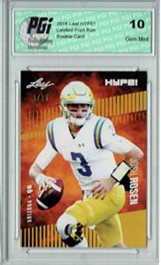 josh rosen 2018 leaf hype! #6 the #1 of 25 rookie card pgi 10 - leaf football cards