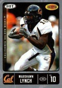 10) marshawn lynch sage hype silver rookie card 1/480! - unsigned football cards