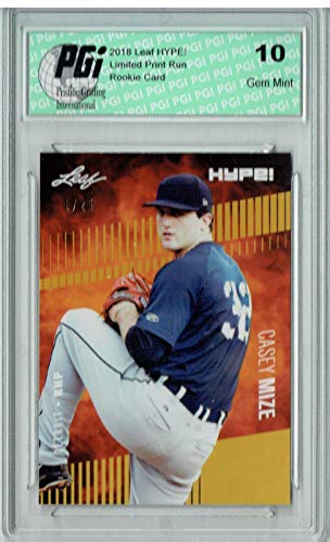 Casey Mize 2018 Leaf HYPE! #11 The #1 of 25 Rookie Card PGI 10 - Leaf Baseball Cards