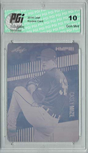 Casey Mize 2018 Leaf HYPE! #11 Rare Magenta Plate 1 of 1 Rookie Card PGI 10 - Leaf Baseball Cards