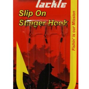 Mission Tackle Stinger Hooks, 6 Packs of 3#STH (3-inch, Red Hook, Slip-On)