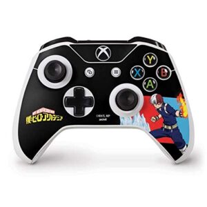 skinit decal gaming skin compatible with xbox one s controller - officially licensed funimation shoto todoroki design