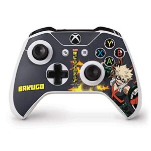 skinit decal gaming skin compatible with xbox one s controller - officially licensed funimation katsuki bakugo design