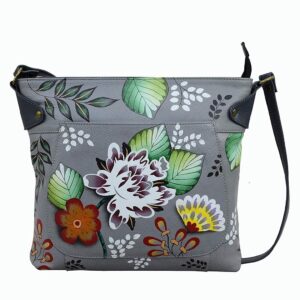 Anna by Anuschka womens - Anna Anuschka Convertible Tote Bag Genuine Leather Garden of Eden, Garden Eden, One Size US