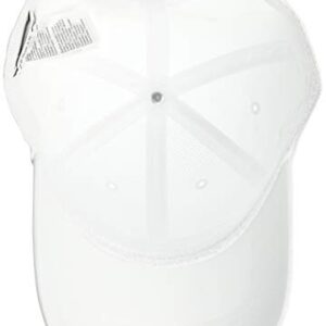 Lacoste Mens Sport Solid Taffeta Side Croc Hat, White, One Size