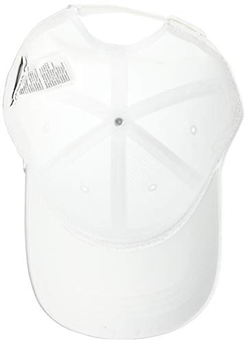 Lacoste Mens Sport Solid Taffeta Side Croc Hat, White, One Size