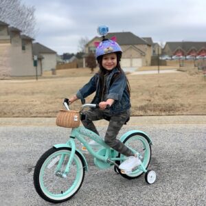 JOYSTAR 16 Inch Kids Bike with Training Wheels for Ages 4-7 Years Old Girls Bike Toddler Bike Beach Cruiser Kids Bicycle Green