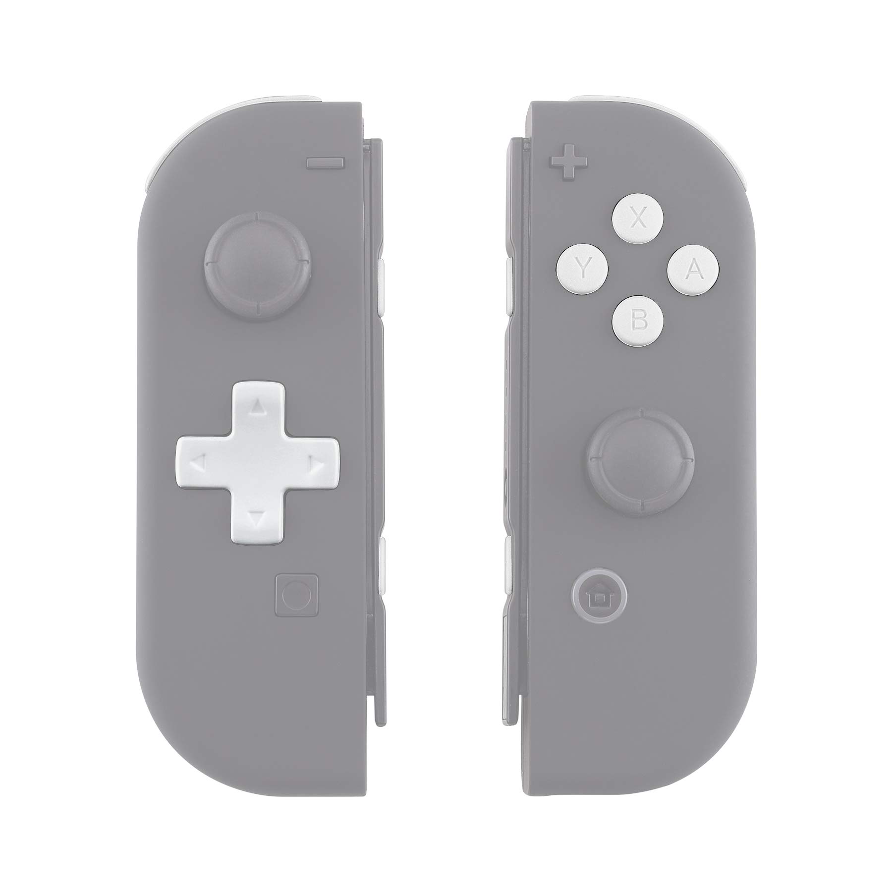 White D-pad ABXY Keys SR SL L R ZR ZL Trigger Buttons Springs, Replacement Full Set Buttons Fix Kits for Nintendo Switch & Switch OLED Joycon (D-pad ONLY Fits for eXtremeRate Joycon D-pad Shell)