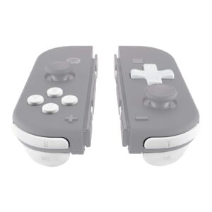 White D-pad ABXY Keys SR SL L R ZR ZL Trigger Buttons Springs, Replacement Full Set Buttons Fix Kits for Nintendo Switch & Switch OLED Joycon (D-pad ONLY Fits for eXtremeRate Joycon D-pad Shell)