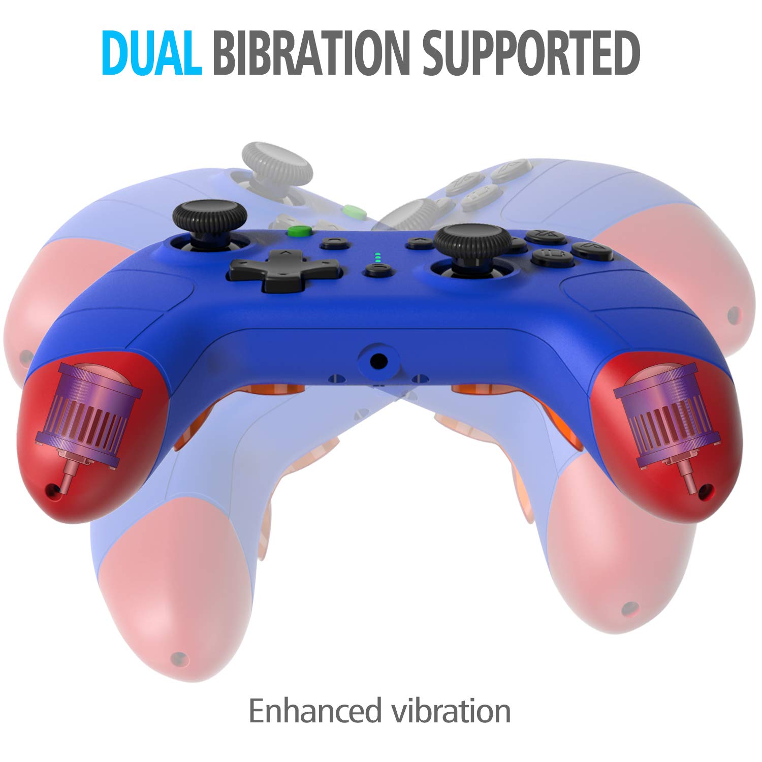 Mayfan Wireless Controller for Nintendo Switch/Lite/OLED,Switch Elite Controller with 4 Back Buttons Support Customized,Gyro Axis,Turbo and Dual Vibration